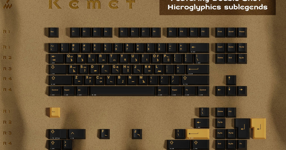 GMK Pharaoh Cherry Profile Double Shot ABS Keycap Set