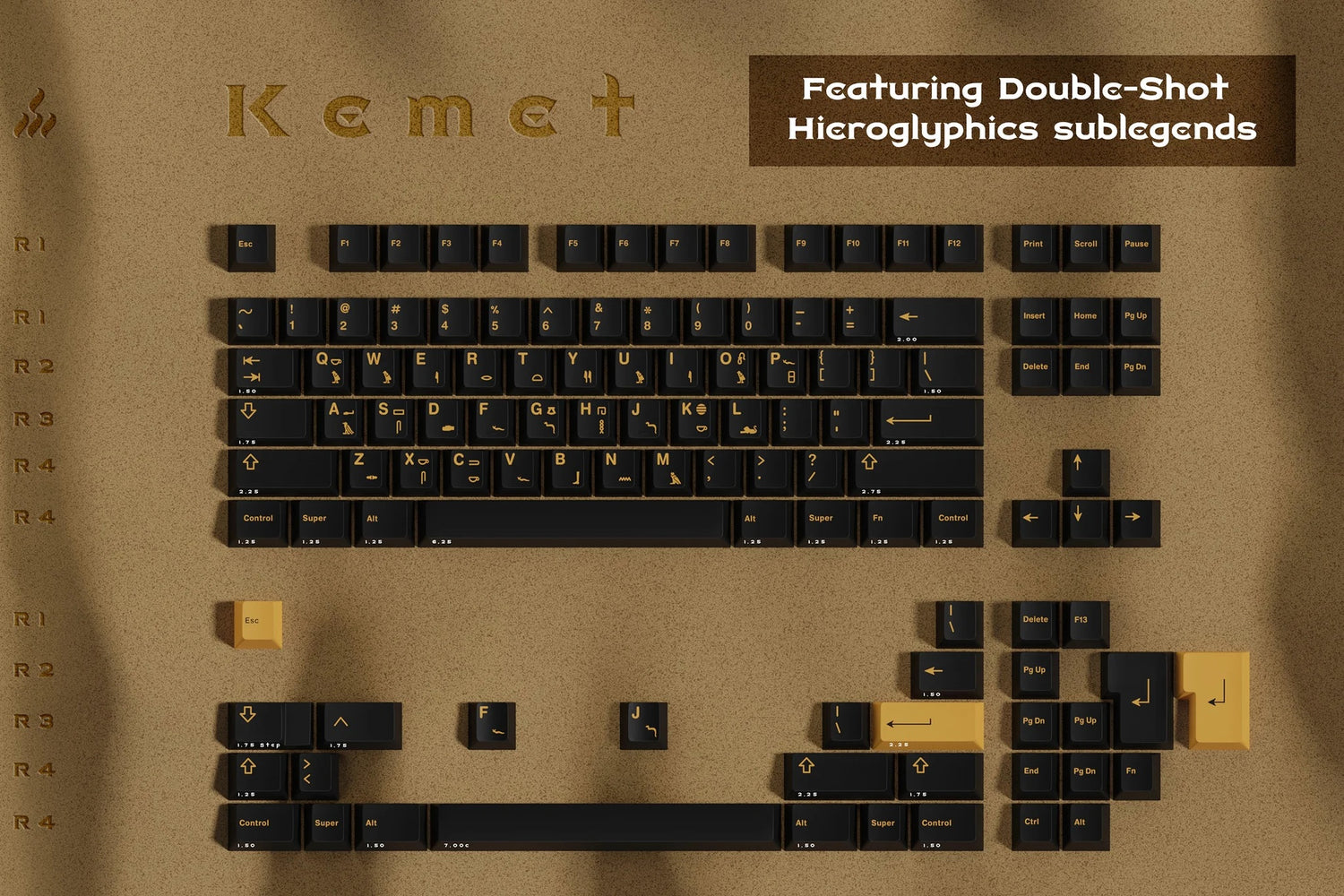 GMK Pharaoh Cherry Profile Double Shot ABS Keycap Set