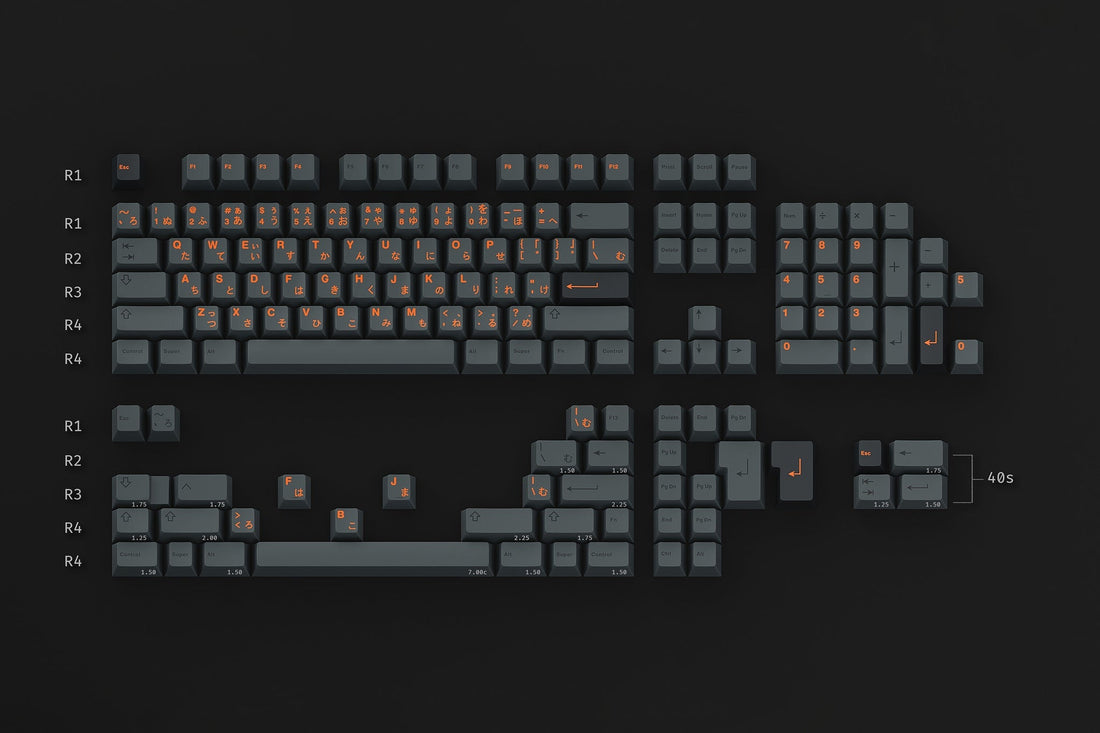 GMK Cinder Cherry Profile Double Shot ABS Keycap Set