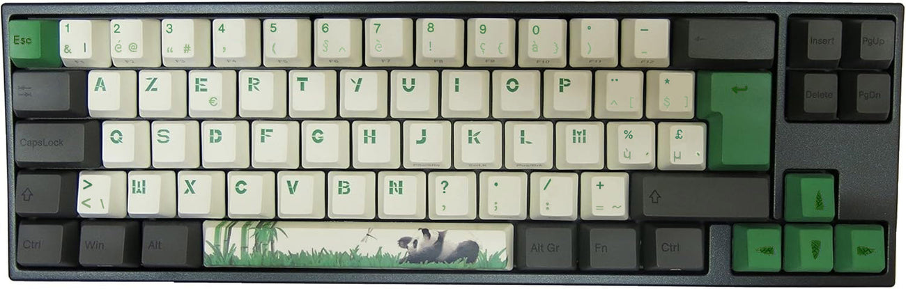 Ducky x Varmilo MIYA Pro Panda Belgian 65% White LED Mechanical Keyboa