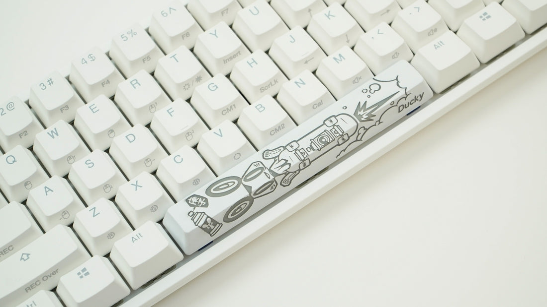Ducky One 2 Mini Pure White RGB LED 60% Double Shot PBT Mechanical Key