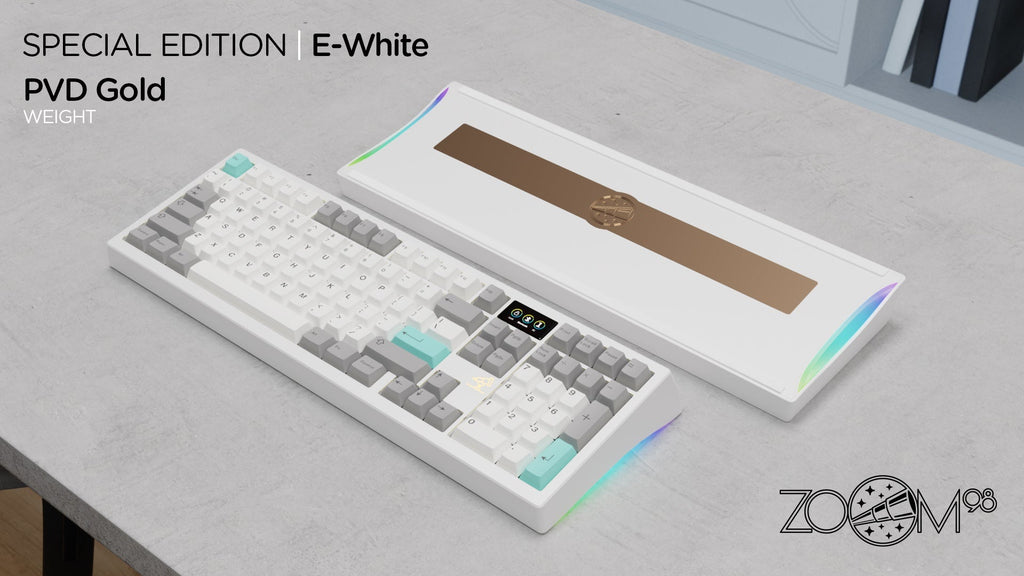 Meletrix Zoom98 Special Edition Barebones Wireless RGB Keyboard DIY Ki