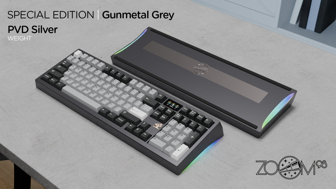 Meletrix Zoom98 Special Edition Barebones Wireless RGB Keyboard DIY Ki
