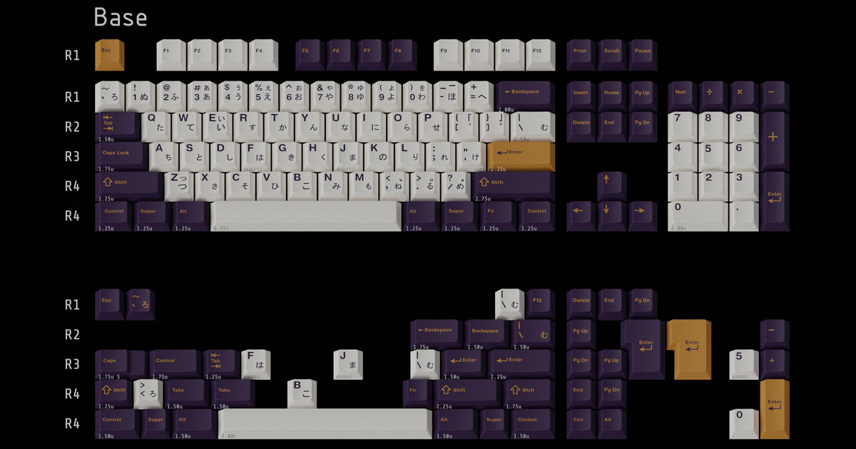 GMK Tako Cherry Profile Double Shot ABS Keycap Set