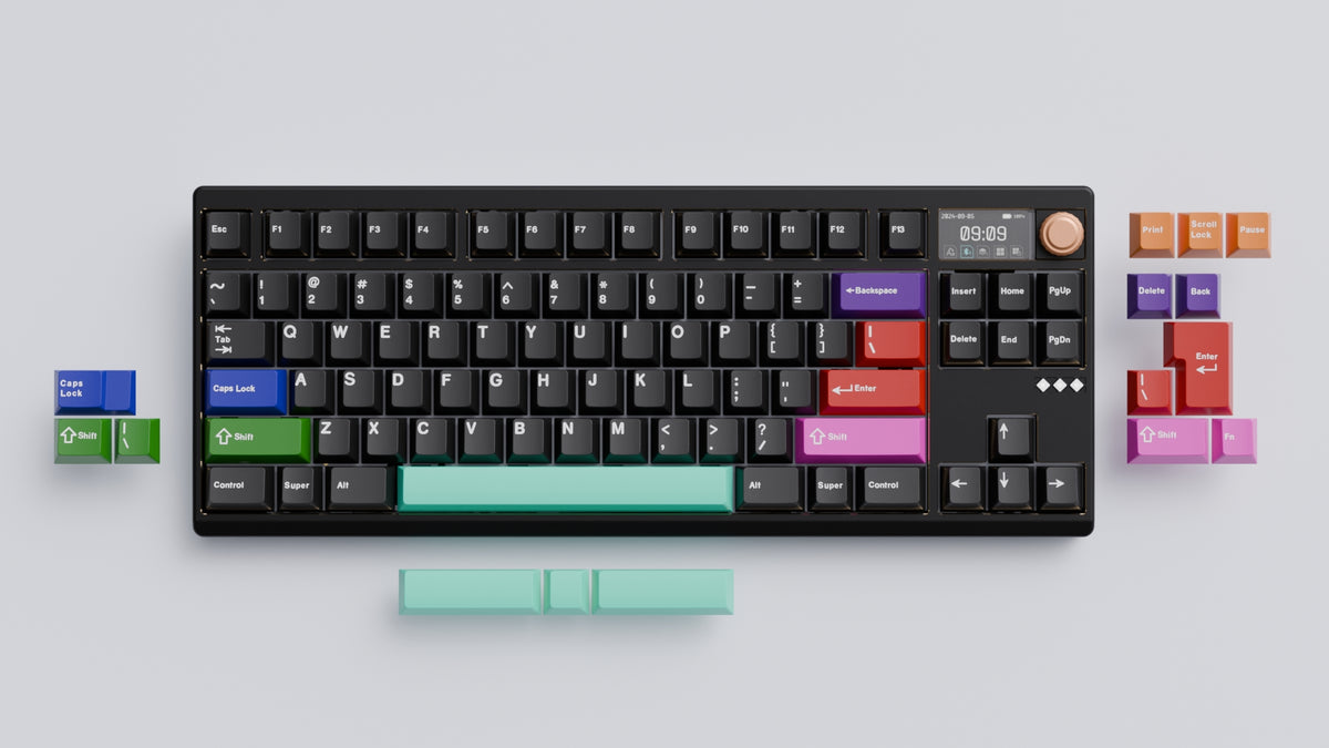 Meletrix Zoom TKL DYNA Aluminum Barebones Wireless DIY Keyboard Kit Gr