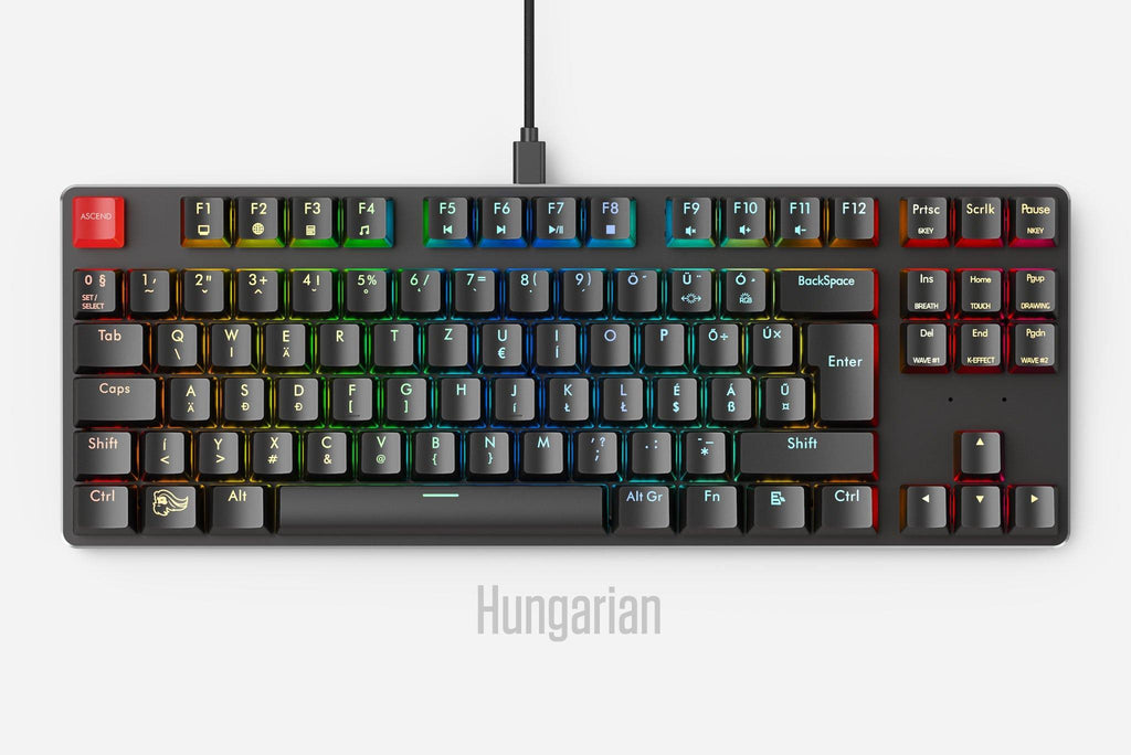 Glorious PC GMMK Customizable / Barebones ISO TKL RGB LED Mechanical K