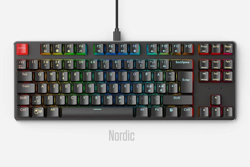 Glorious PC GMMK Customizable / Barebones ISO TKL RGB LED Mechanical K