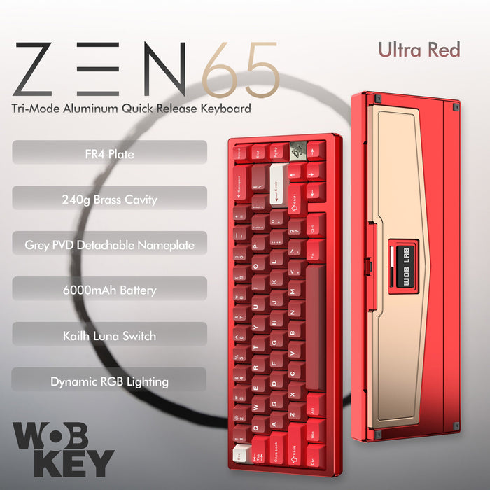 WOBKEY Zen 65 Aluminum Wireless Keyboard