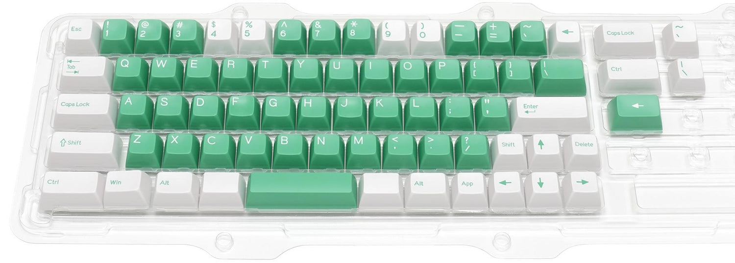 Filco Sugar / Mint MINILA 72 Key SA Profile Double Shot ABS Keycap Set