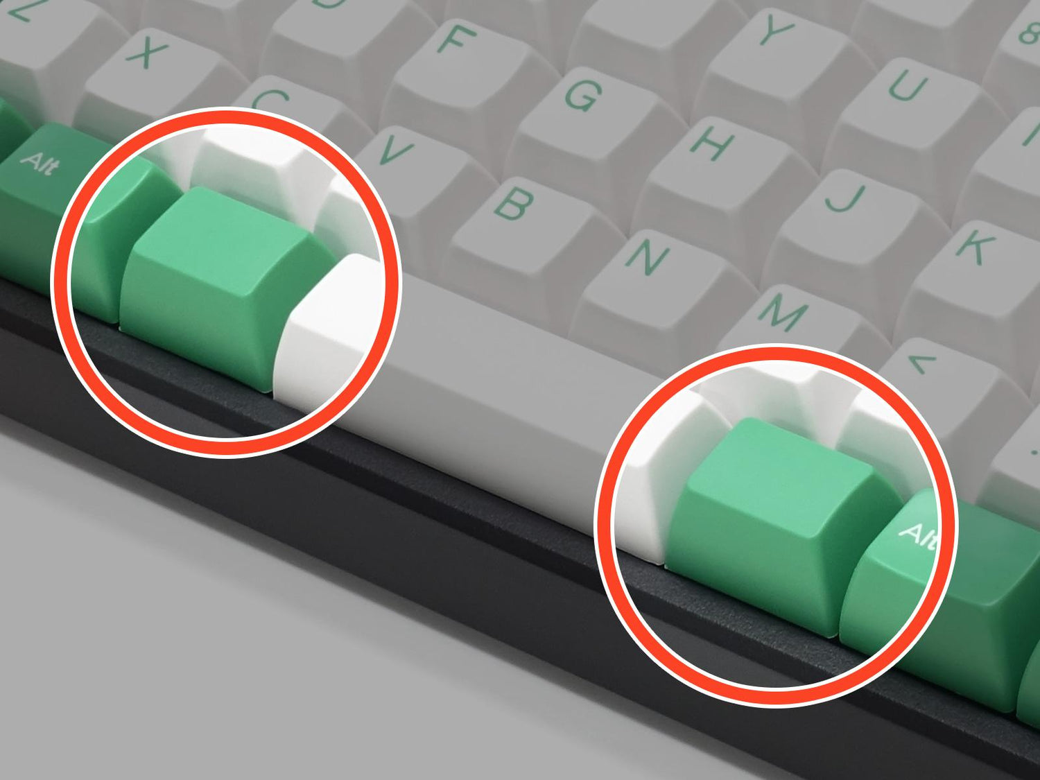 Filco Mint / Sugar MINILA 72 Key SA Profile Double Shot ABS Keycap Set