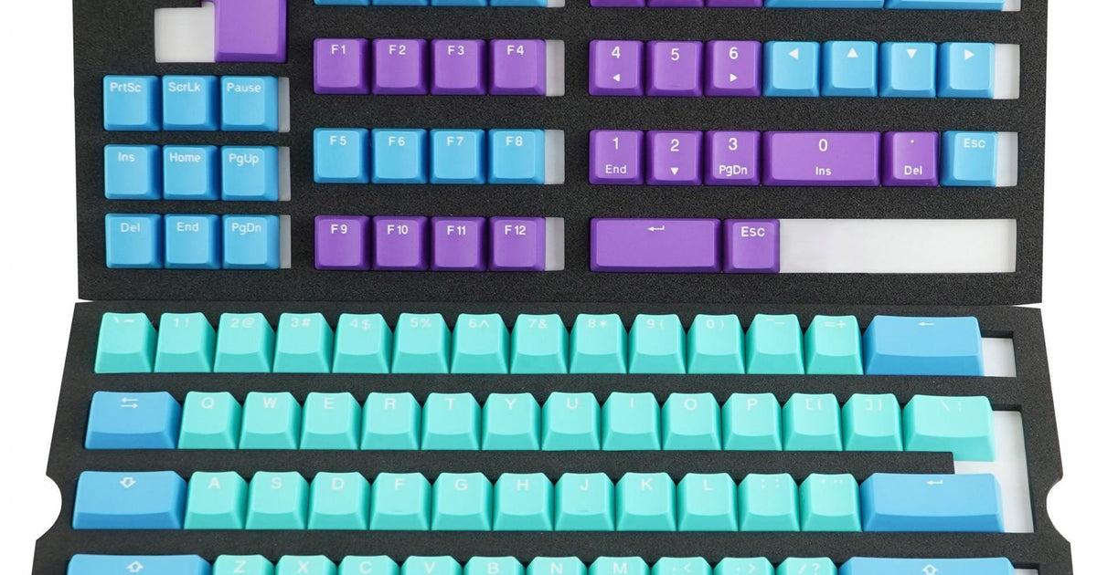 MK x Ducky Frozen Llama Seamless 108 + 10 Key OEM Profile Double Shot