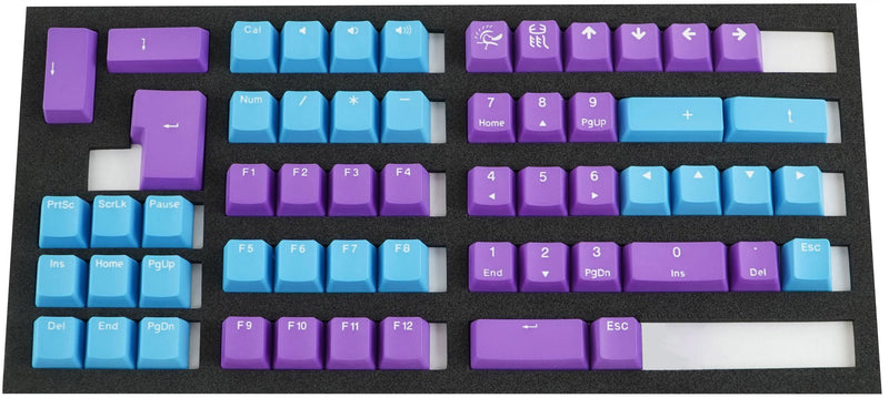 MK x Ducky Frozen Llama Seamless 108 + 10 Key OEM Profile Double Shot