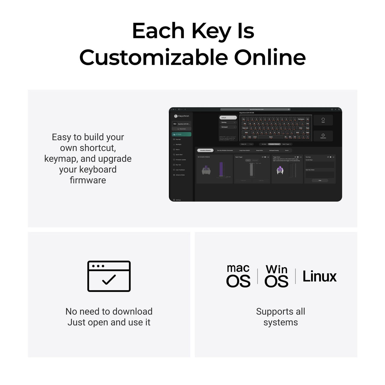 Keychron Q16 HE 8K Magnetic Ceramic 65% Keyboard