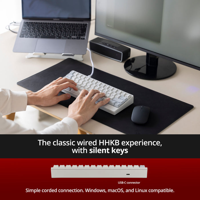 HHKB Classic Type-S Topre Silent 45g 60% PBT Mechanical Keyboard