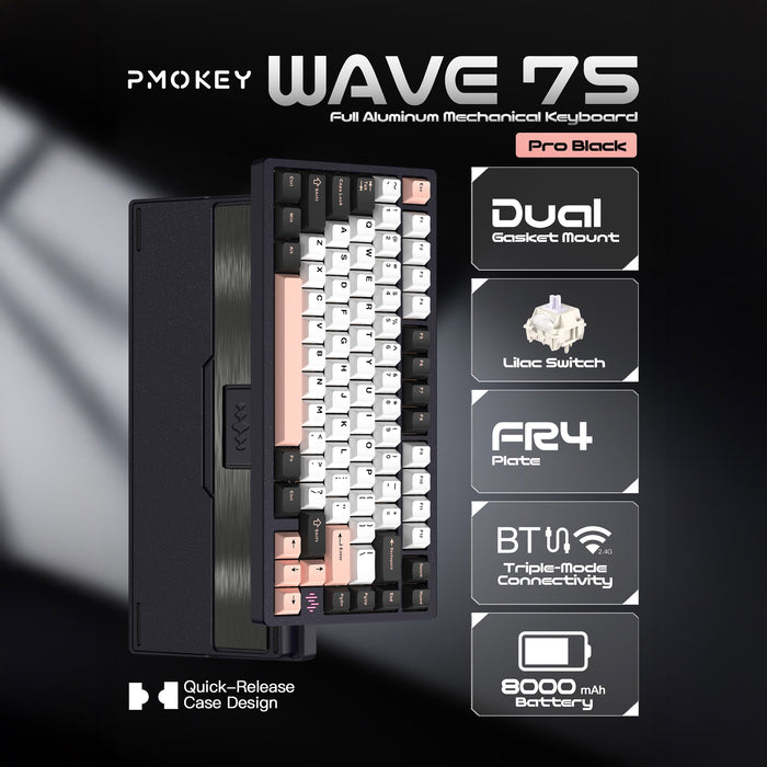 PMOKEY Wave 75 Pro Aluminum Wireless Keyboard