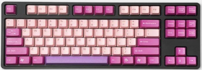 Tai-Hao Pink / Raspberry 115 Key OEM Profile Double Shot ABS Keycap Se