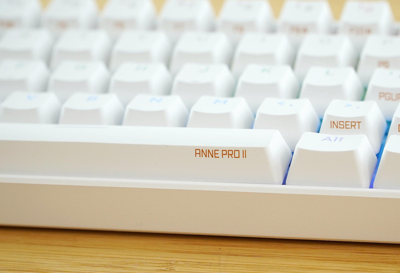 Obinslab Anne Pro 2 White 60% Bluetooth RGB Mechanical Keyboard