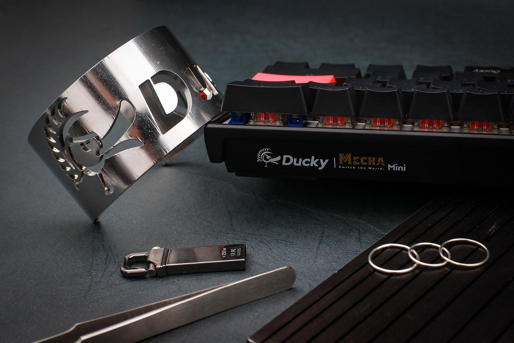 Ducky Mecha Mini v2 RGB LED 60% Double Shot PBT Mechanical Keyboard