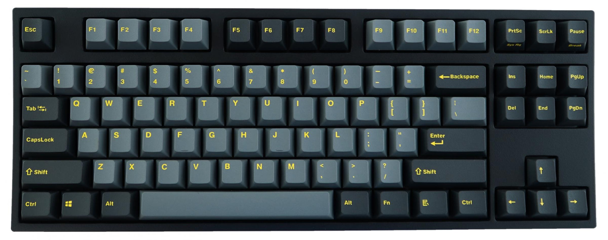 Leopold FC750R Ash Yellow PD TKL Double Shot PBT Mechanical Keyboard