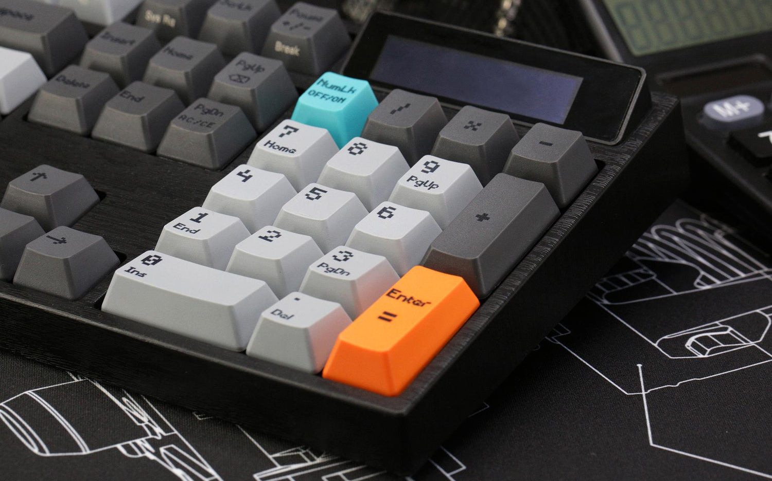 Varmilo VA104C Calculator White LED Dye Sub PBT Mechanical Keyboard