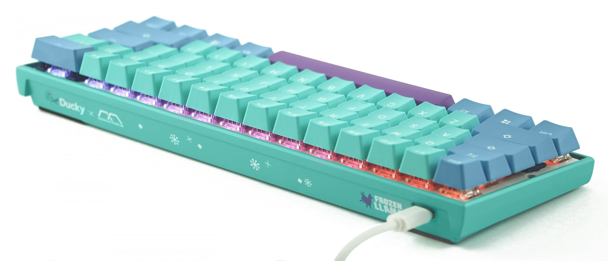 Ducky x MK Frozen Llama Mecha Mini v2 RGB LED 60% Double Shot PBT Mech