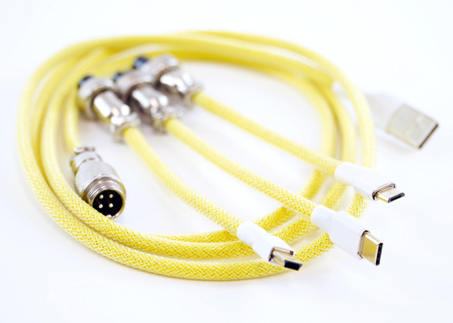 Kraken Yellow Sleeved Aviator Universal USB Keyboard Cable