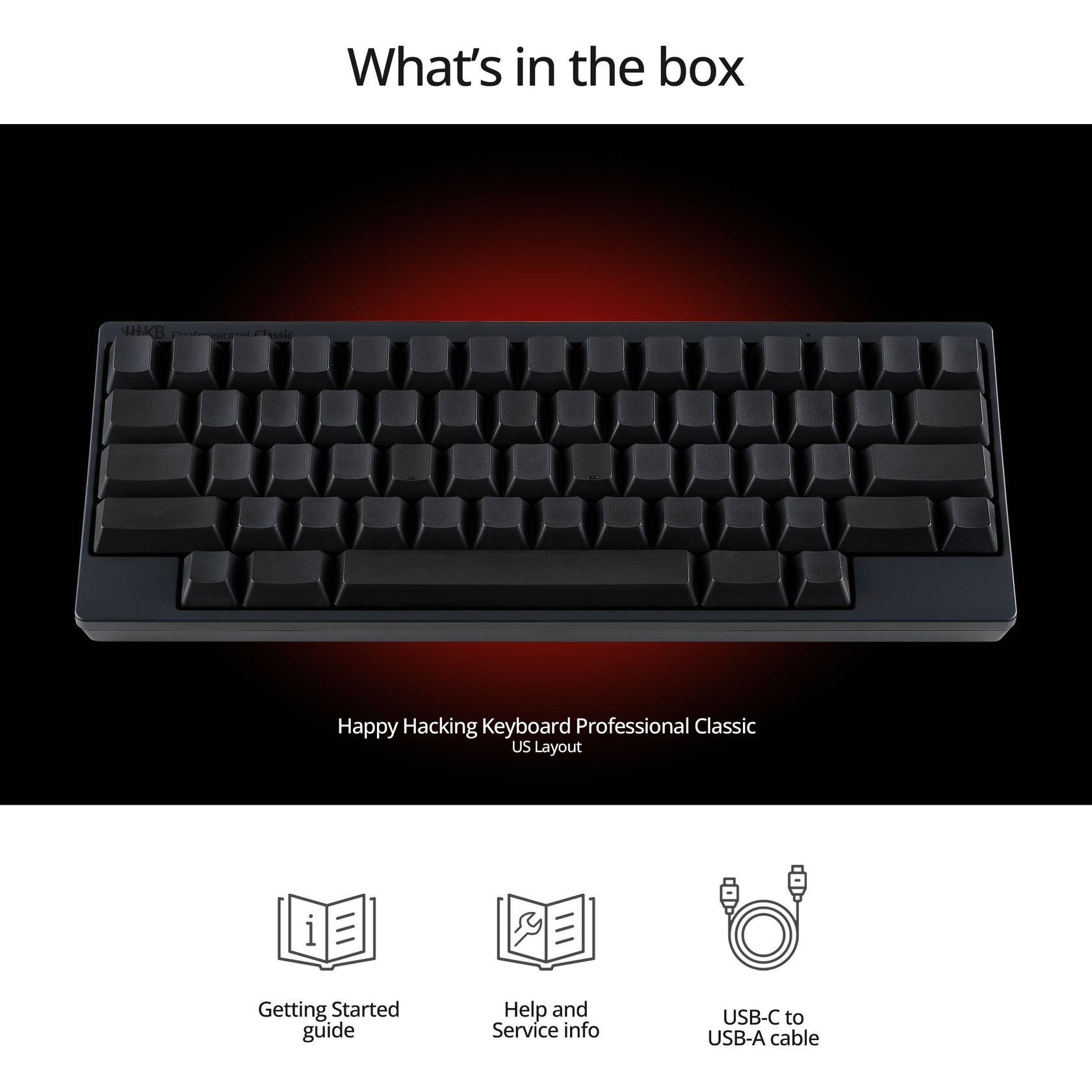 HHKB Classic Topre 45g 60% PBT Mechanical Keyboard