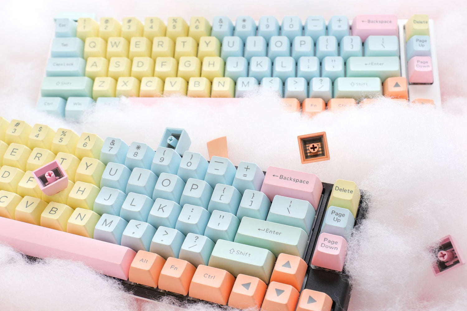 Hardcap x Ducky Cotton Candy 108 Key SA Profile Double Shot ABS Keycap
