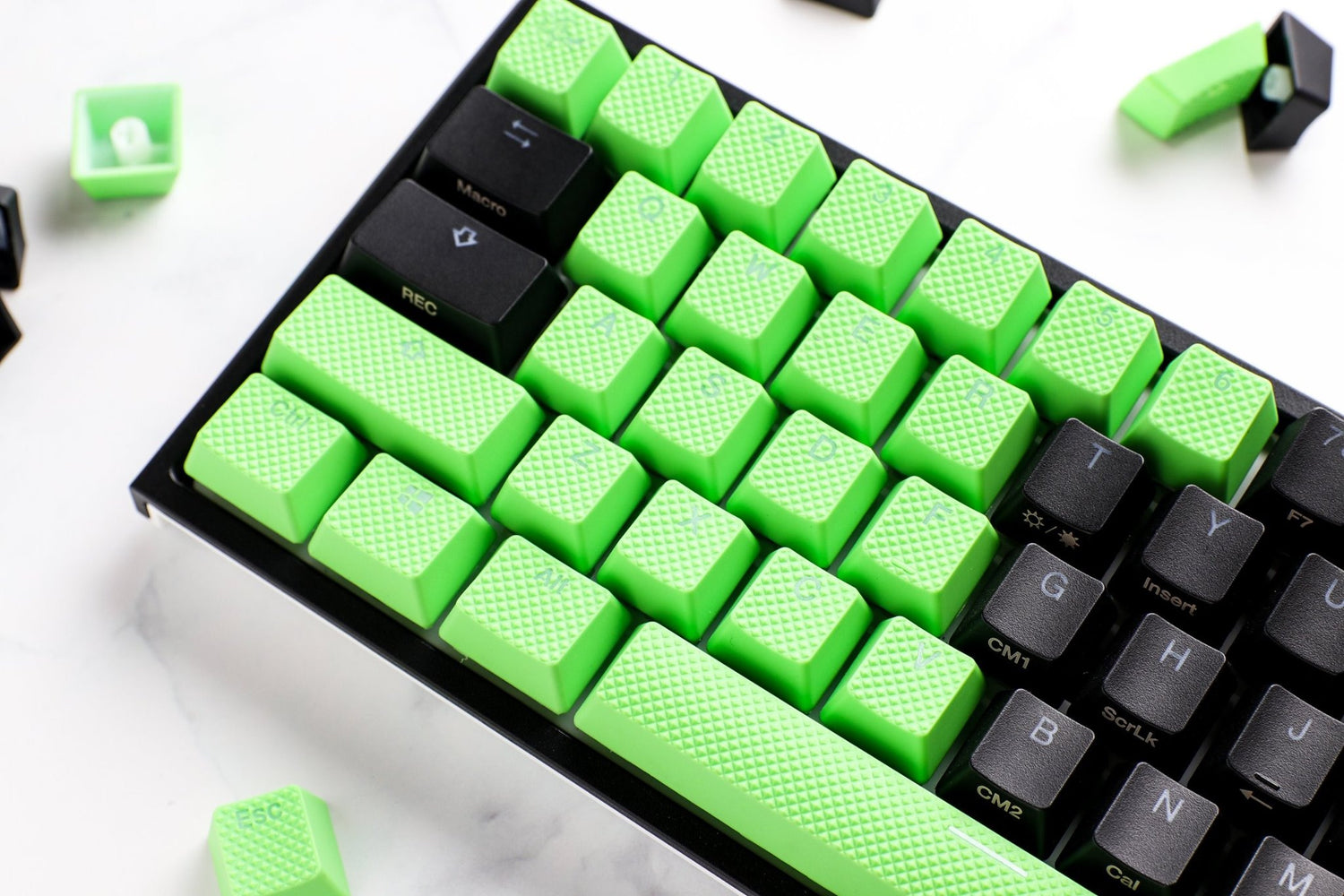 Ducky Green Backlit 31 Key OEM Profile Double Shot ABS Rubber Keycap S