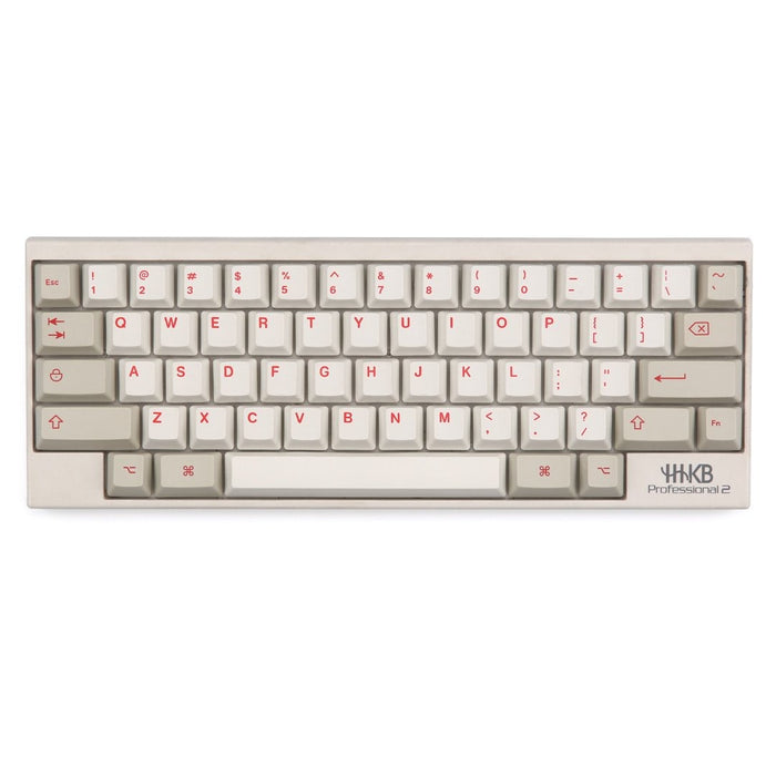 KBDFans Red / White 60 Key OEM Profile Dye Sub PBT Topre Keycap Set