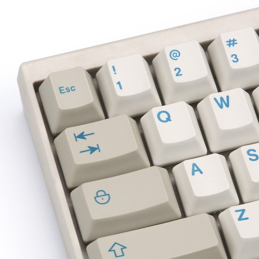 KBDFans Blue / White HHKB 60 Key OEM Profile Dye Sub PBT Topre Keycap