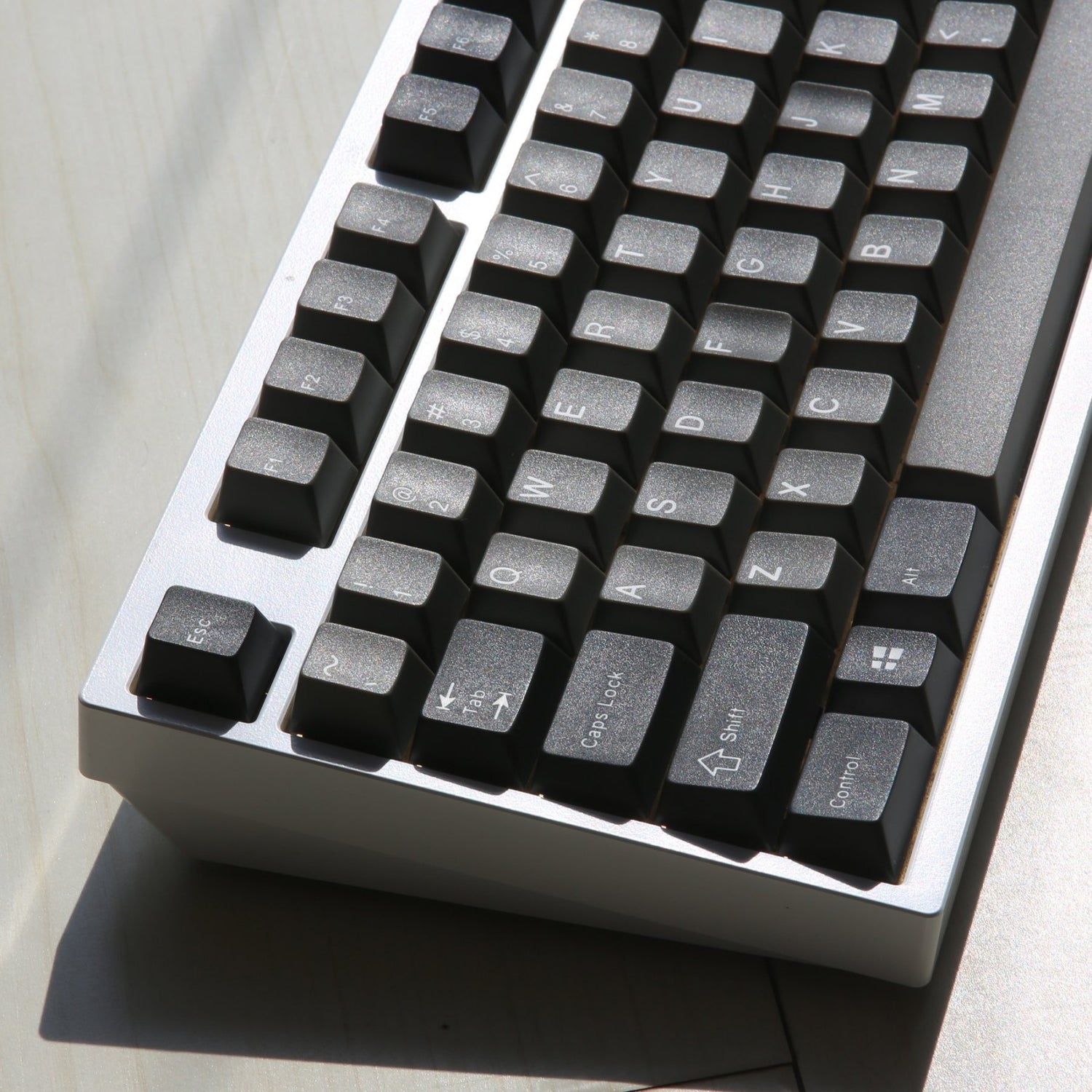 EnjoyPBT Doubleshot ABS Cherry Profile Keycap Set White/Dolch