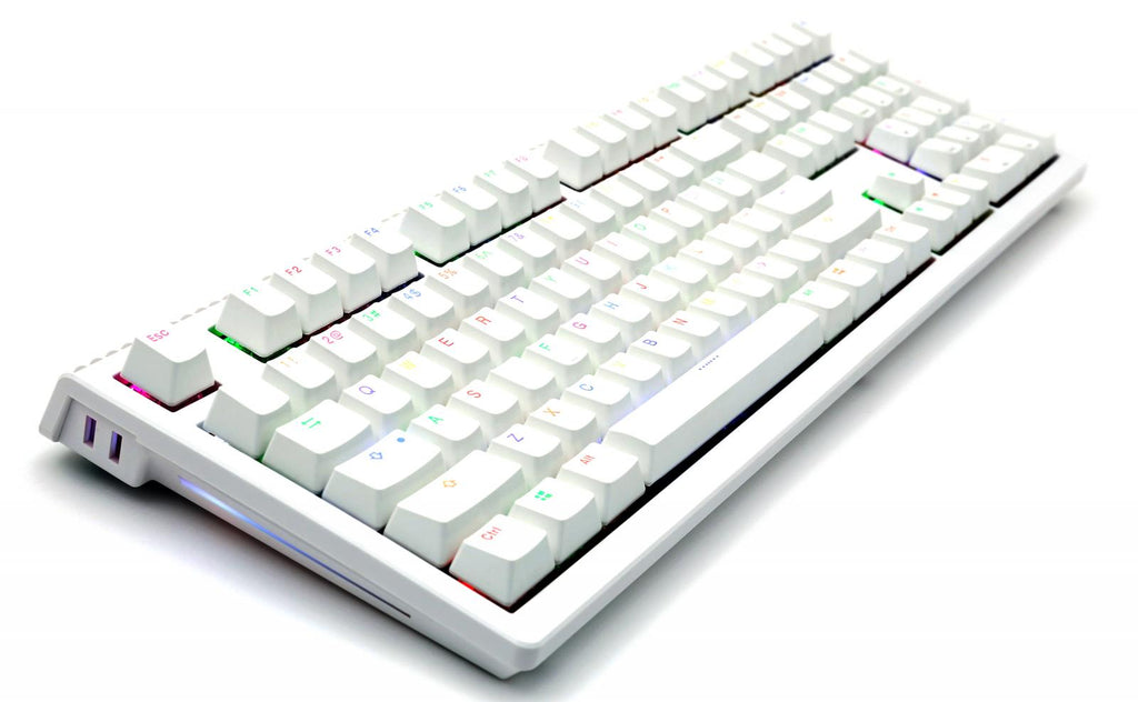 Ducky Shine 6 Golden White RGB LED Double Shot PBT Mechanical Keyboard
