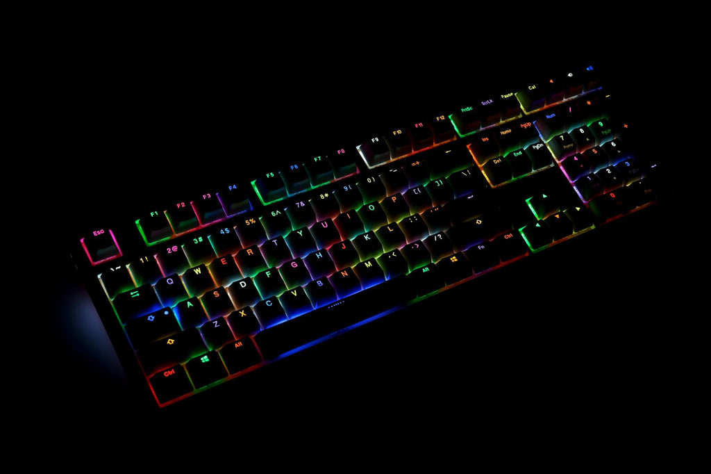 Ducky Shine 6 Golden White RGB LED Double Shot PBT Mechanical Keyboard