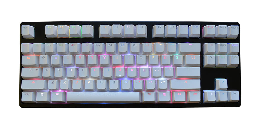 MK Disco White ABS Double Shot RGB LED TKL Mechanical Keyboard