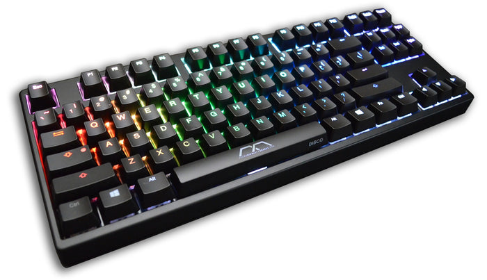 MK Disco Black ABS Keycaps RGB LED TKL Mechanical Keyboard