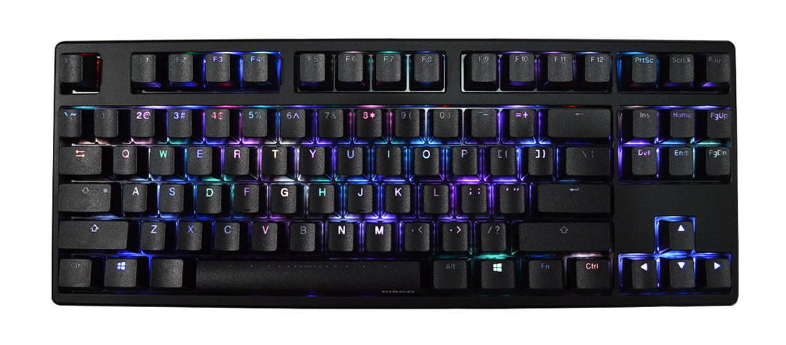 MK Disco Black ABS Keycaps RGB LED TKL Mechanical Keyboard