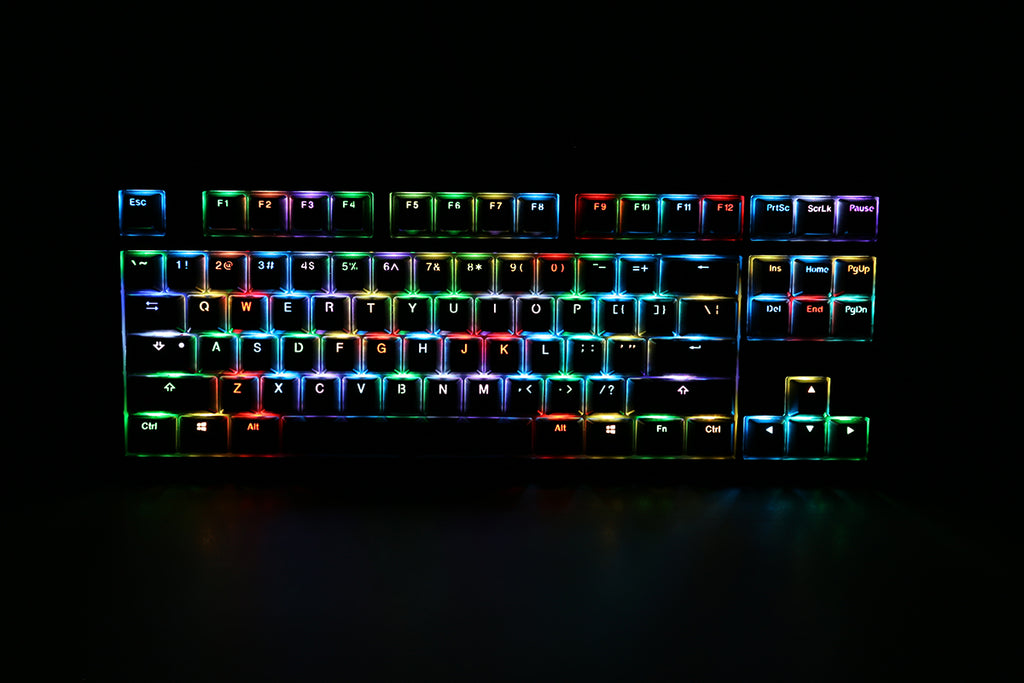 MK Disco Black RGB LED TKL Double Shot PBT Mechanical Keyboard
