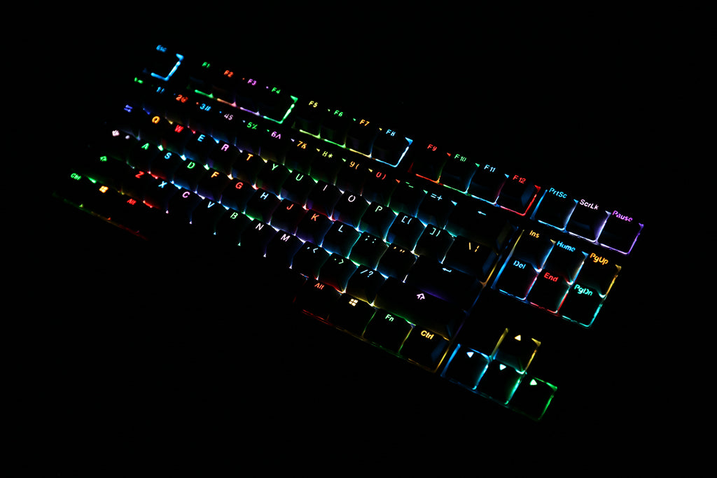 MK Disco Black RGB LED TKL Double Shot PBT Mechanical Keyboard