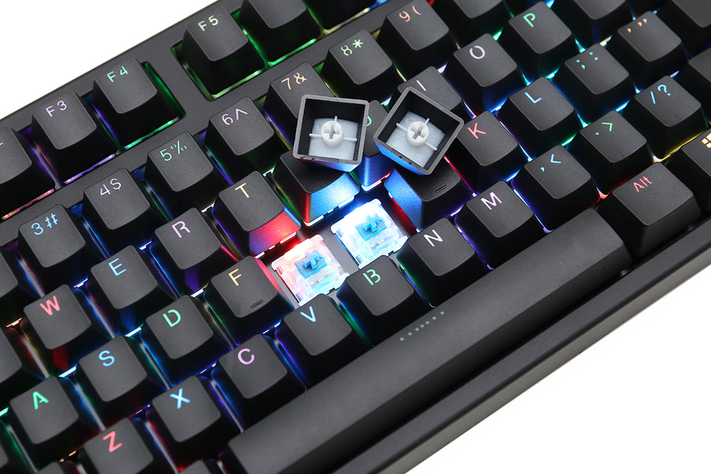 MK Disco Black RGB LED TKL Double Shot PBT Mechanical Keyboard