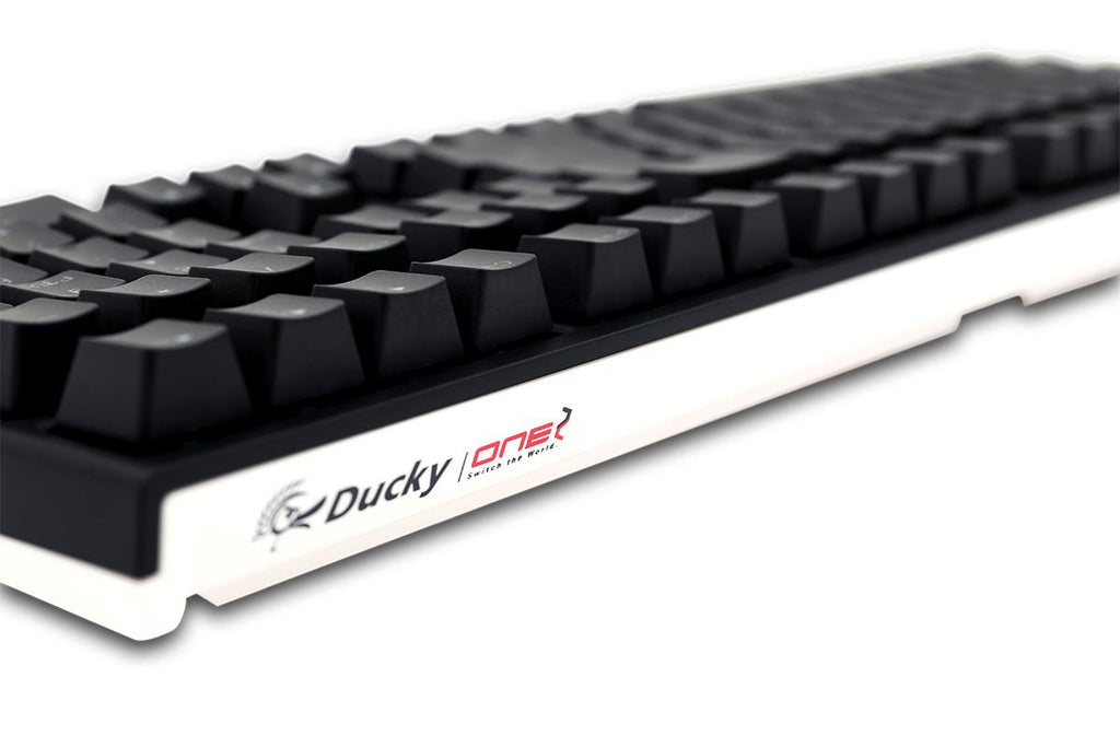 Ducky One 2 Black Case White LED Double Shot PBT Mechanical Keyboard
