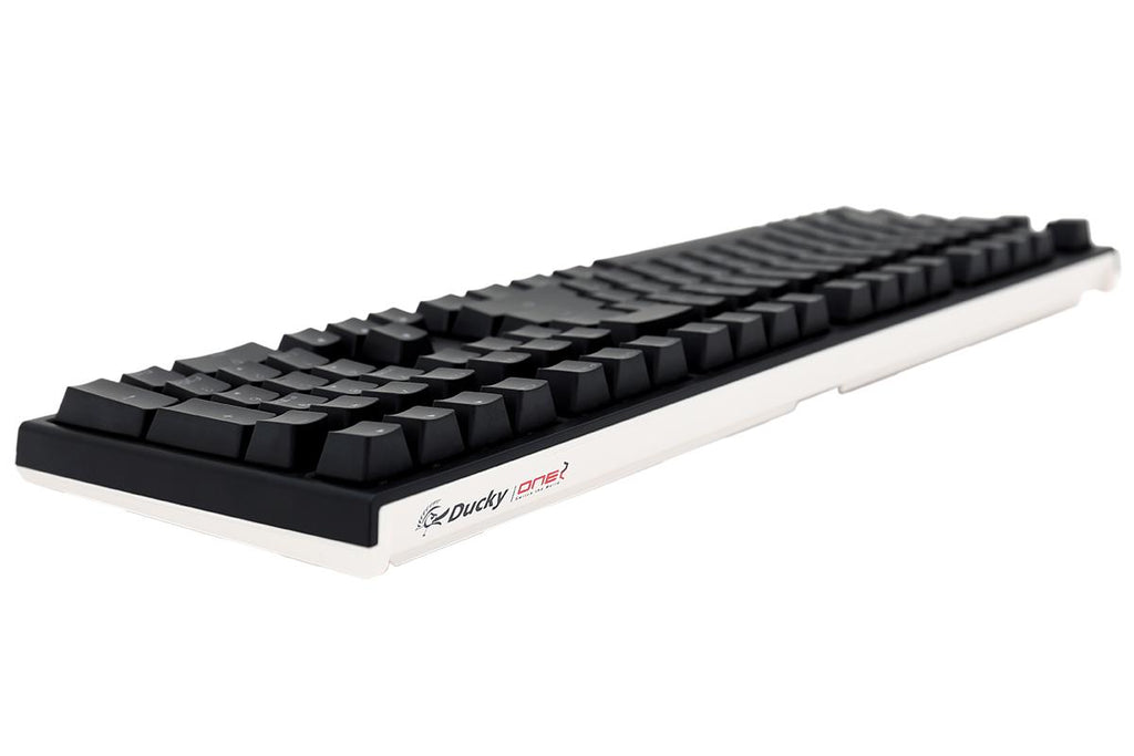 Ducky One 2 Black Case White LED Double Shot PBT Mechanical Keyboard