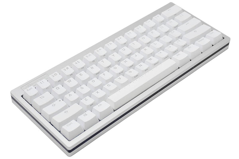 Vortex POK3R Silver LE Black Border RGB LED 60% Double Shot PBT Mechan