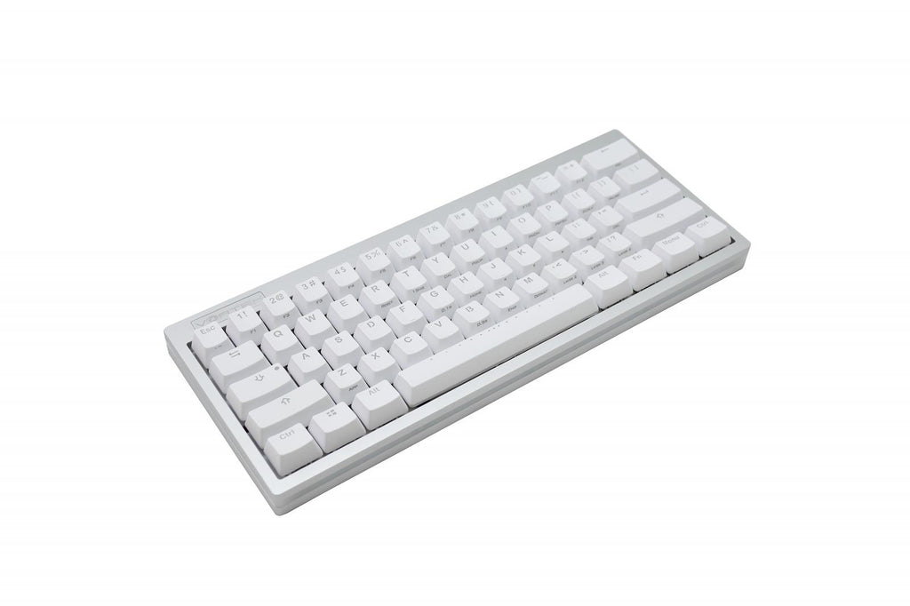 Vortex POK3R Silver LE Frosted White Border RGB LED 60% Double Shot PB