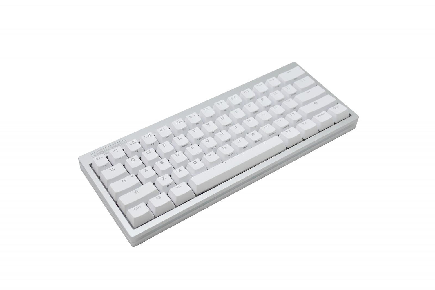 Vortex POK3R Silver LE Frosted White Border RGB LED 60% Double Shot PB