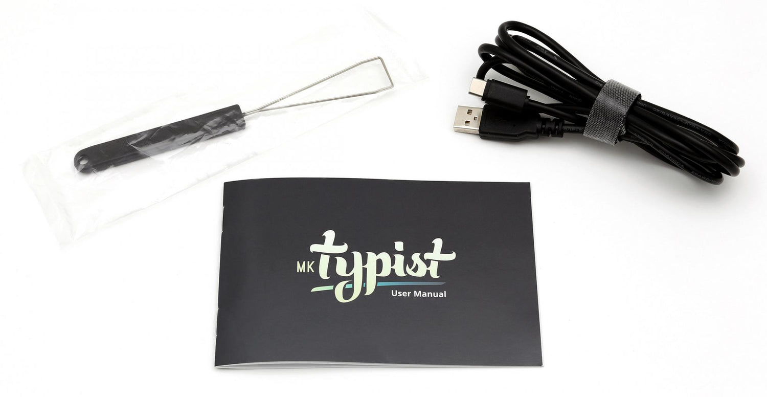 MK Typist PBT Double Shot keycaps, Type C USB, Programmable, 16 Layout