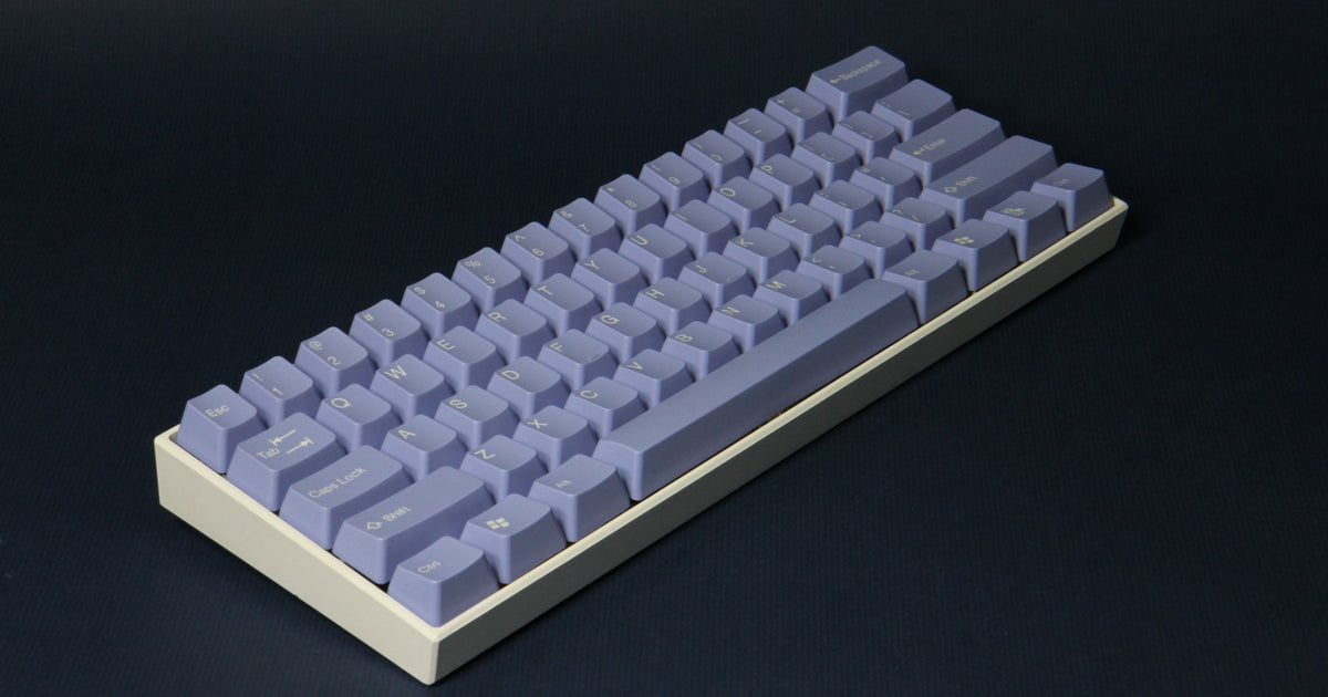 Tai-Hao Purple Wave 129 Key OEM Profile Double Shot ABS Keycap Set