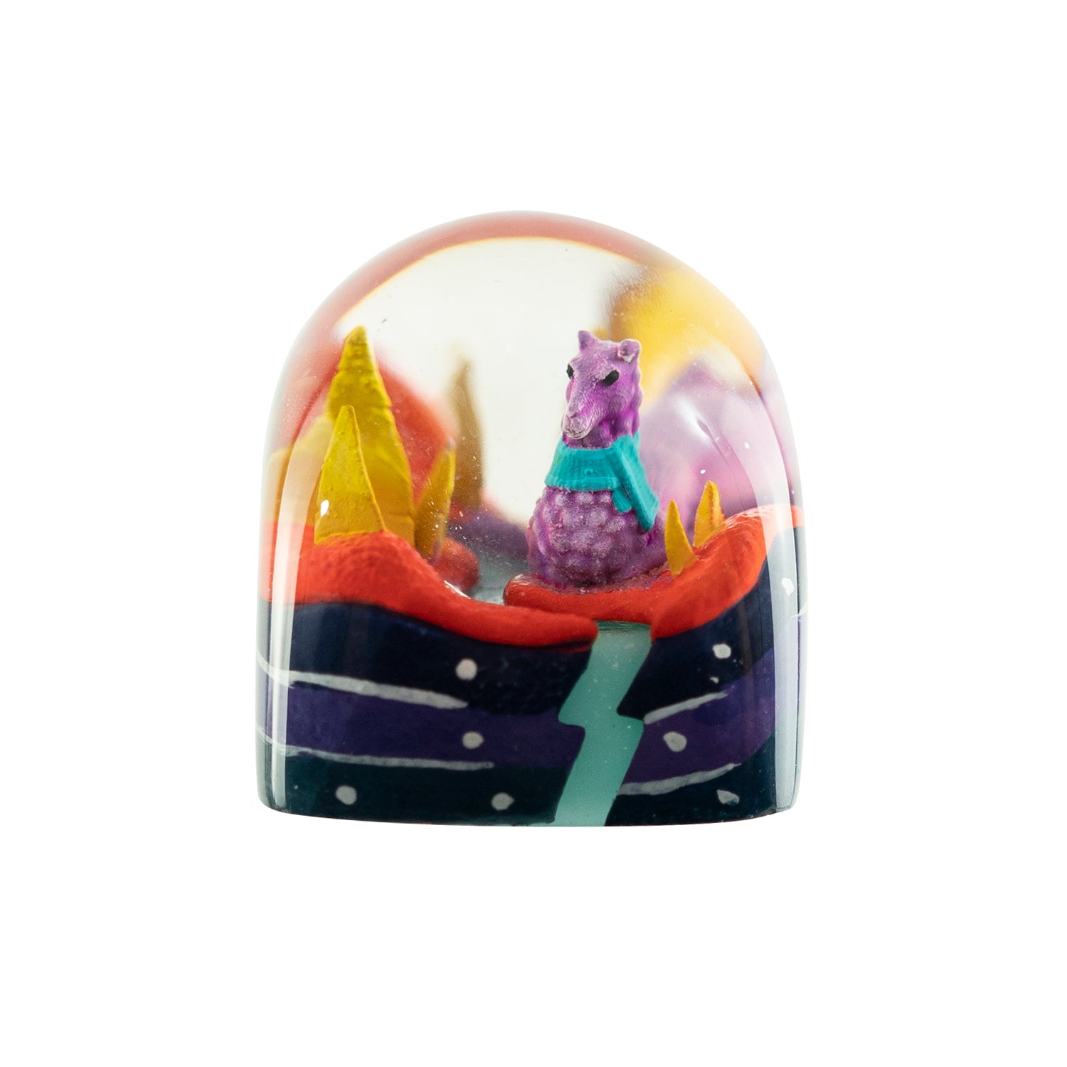 Dwarf Factory x MK Alien Llama Artisan Keycap DOM Profile Resin Artisa
