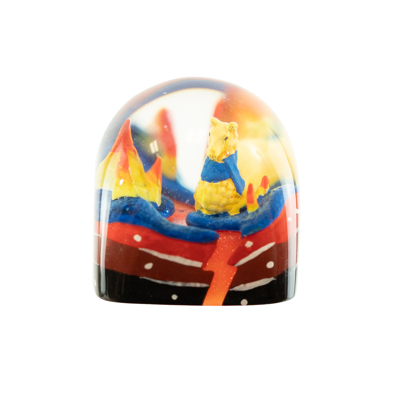 Dwarf Factory x MK Lava Llama Artisan Keycap DOM Profile Resin Artisan