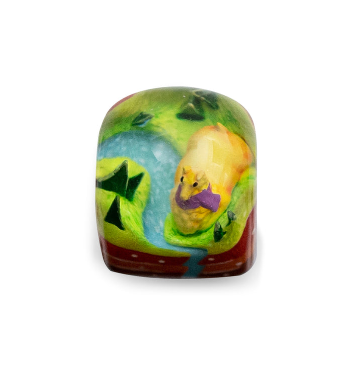 Dwarf Factory x MK Meadow Llama Artisan Keycap DOM Profile Resin Artis